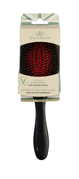 D81M Style & Shine Brush With Synthetic Bristles | Vegan-Friendly ...